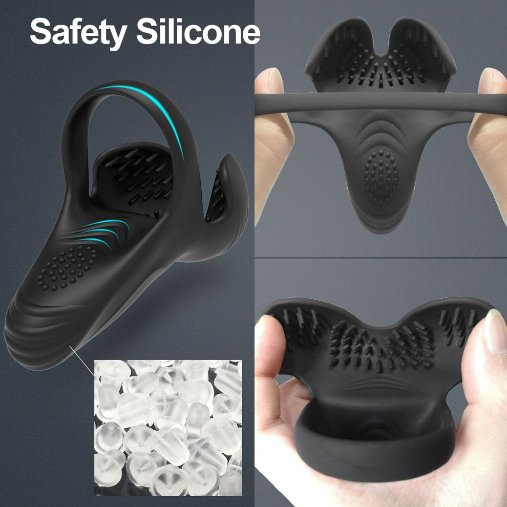 Mens Silicone Testicle Scrotum Perineum Massager Vibrator ...