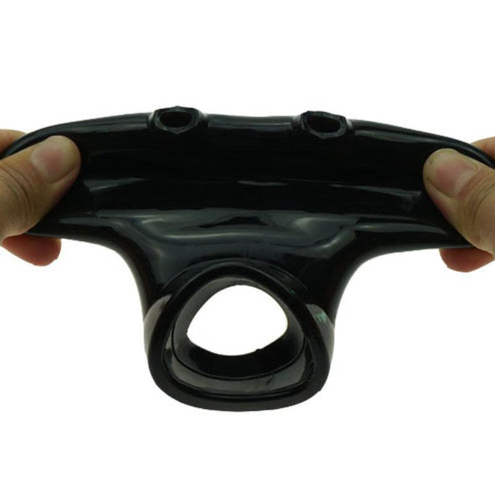 Silicone Electric Shock Testicle Cage and Controller – BallbustingToys.com