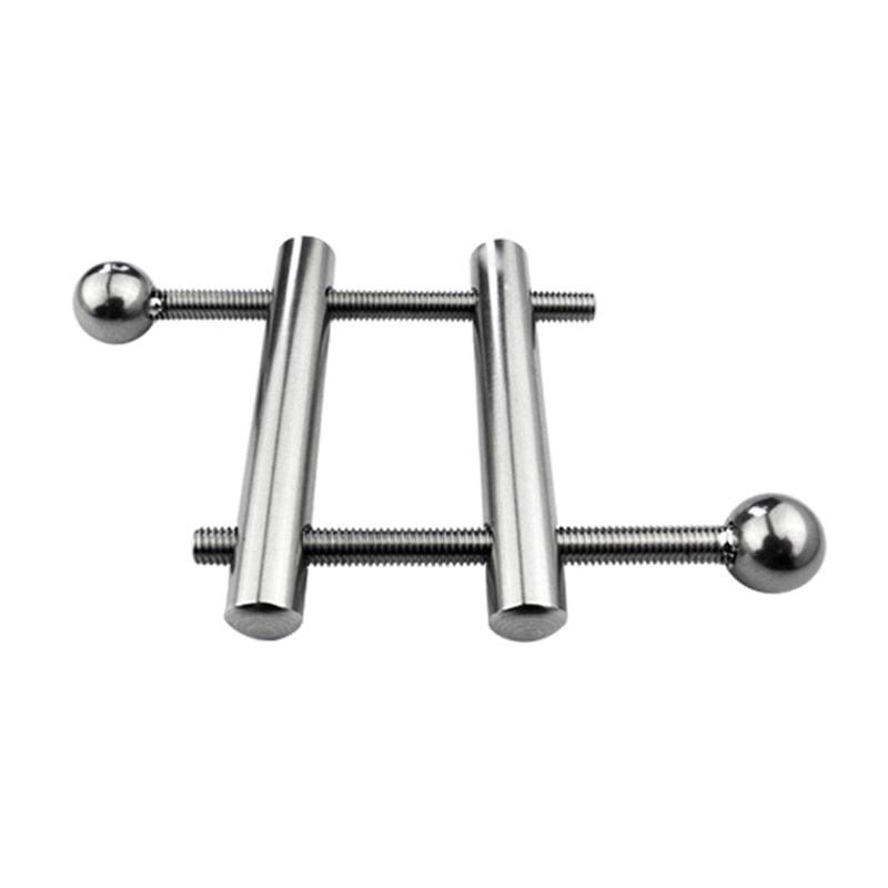 Stainless Steel Simple Screw Testicle Clamp – BallbustingToys.com