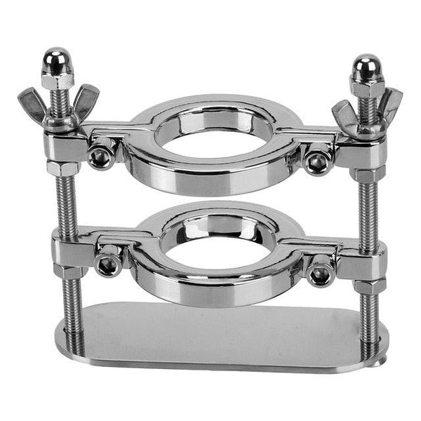 Steel Testicle Crushing Vice & Stretcher (Optional Metal Spikes ...